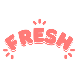 Fresh Word Lettering PNG & SVG Design For T-Shirts