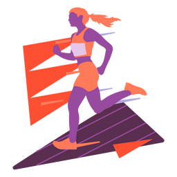 Sportler Laufen Marathon-Leute PNG- Und SVG-Design Für T-Shirts