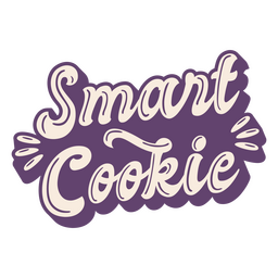 Smart Cookie Lettering PNG & SVG Design For T-Shirts
