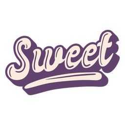 Sweet Retro Lettering PNG & SVG Design For T-Shirts