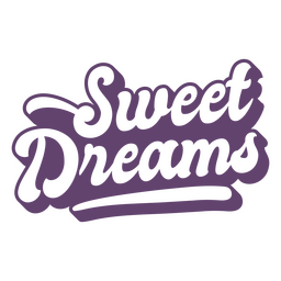 Sweet Dreams Quote Lettering PNG & SVG Design For T-Shirts