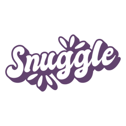 Snuggle Word Lettering PNG & SVG Design For T-Shirts