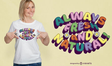 Cool Fresh And Natural T-shirt Design Vector Download