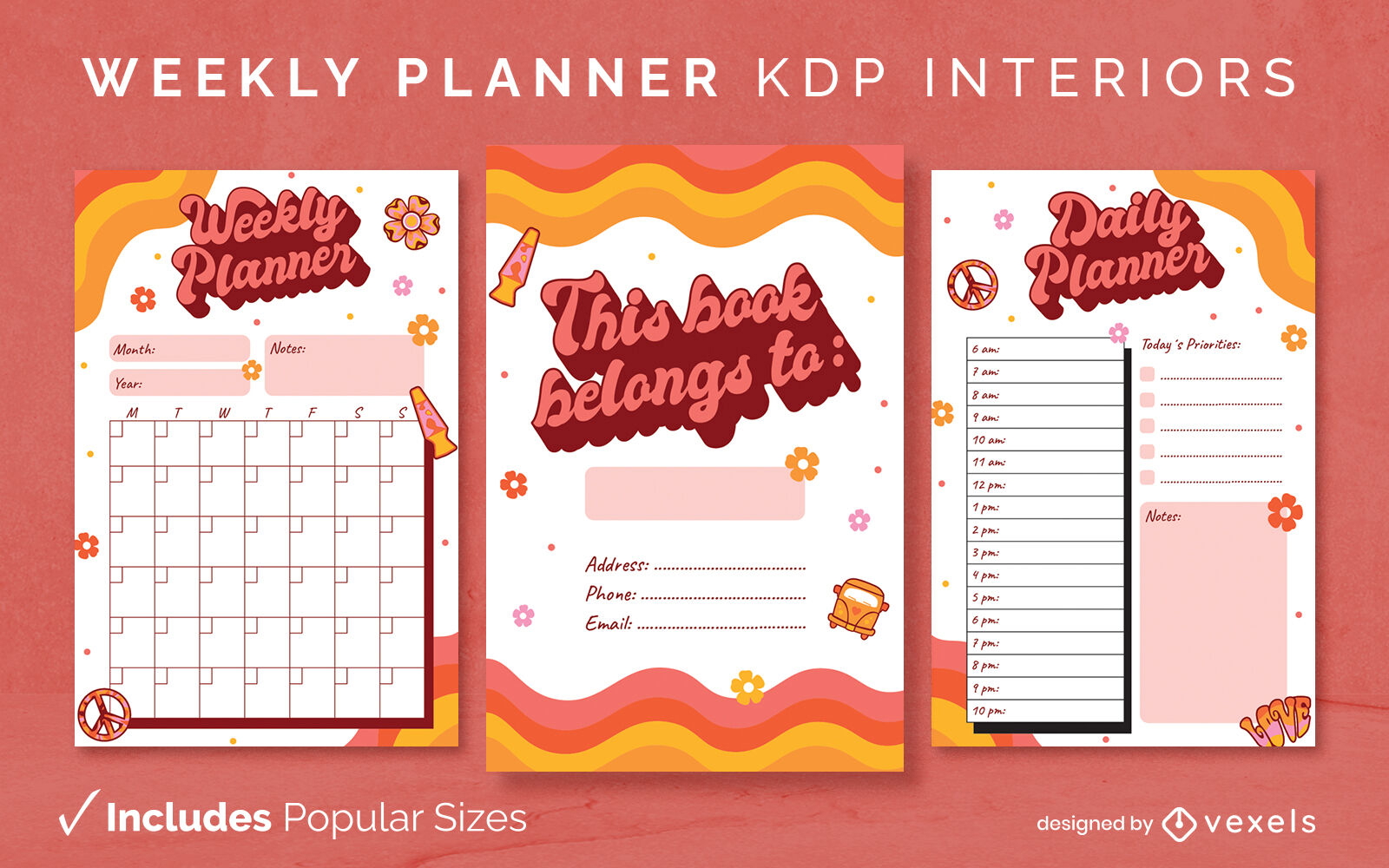 Diary design template Vector & Graphics to Download
