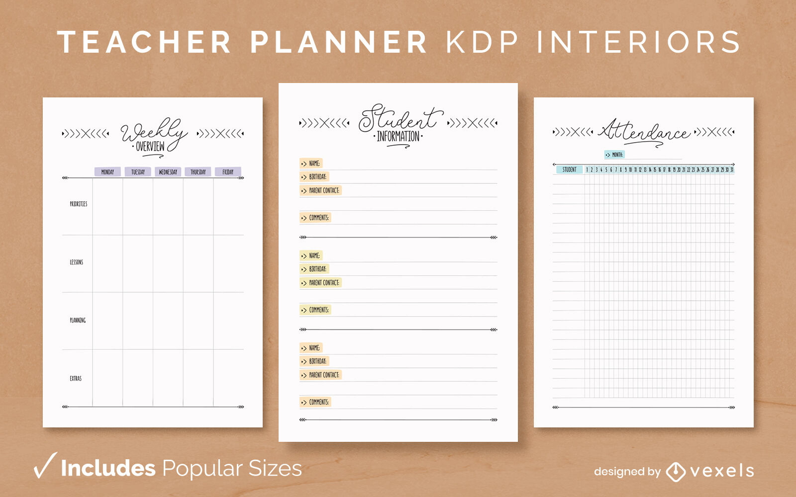 Diary design template Vector & Graphics to Download