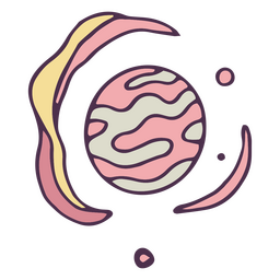 Abstract Outer Space Planet PNG & SVG Design For T-Shirts