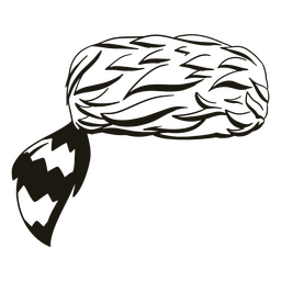 Coonskin Hat Drawing PNG & SVG Design For T-Shirts