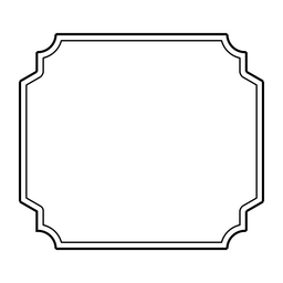 Vintage Stroke Frame Decoration PNG & SVG Design For T-Shirts