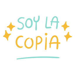 Copia Spanish Quote Doodle PNG & SVG Design For T-Shirts
