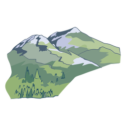 Green Mountains Transparent PNG & SVG Vector
