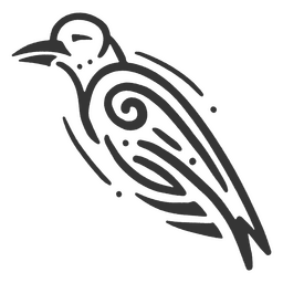 Vikings Tribal Bird Transparent PNG & SVG Vector