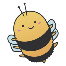 Cute Bumblebee Insect Animal PNG & SVG Design For T-Shirts