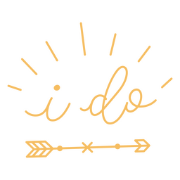 I Do Wedding Sentiment Quote Transparent PNG & SVG Vector