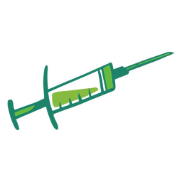 Green Vaccine Shot PNG & SVG Design For T-Shirts