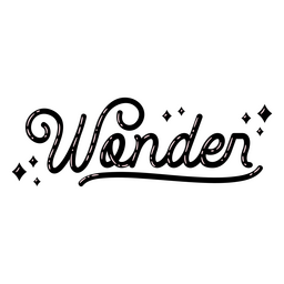 Wunder Schriftzug Wort PNG- Und SVG-Design Für T-Shirts