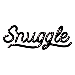 Snuggle Word Black Lettering PNG & SVG Design For T-Shirts
