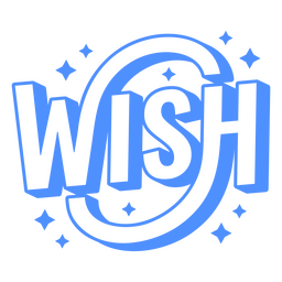 Wish Retro Word Lettering PNG & SVG Design For T-Shirts