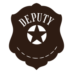 Deputy Abzeichen Ausgeschnitten Polizei PNG- Und SVG-Design Für T-Shirts