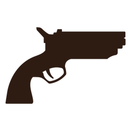 Diseño PNG Y SVG De Arma De Silueta De Pistola Para Camisetas
