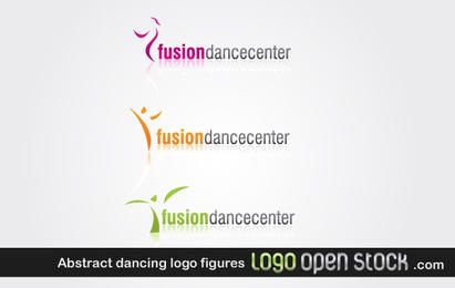 Abstract Dancing Logo Figures Vector Download