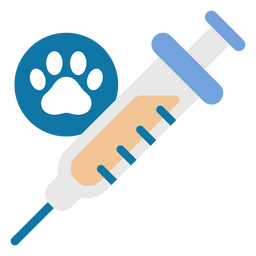 Design PNG E SVG De Ícone De Vacina Veterinária Para Camisetas
