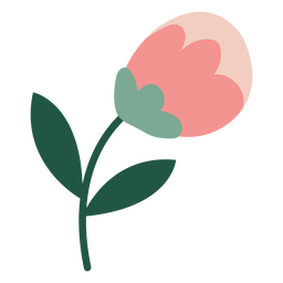 Small Flat Pink Flower PNG & SVG Design For T-Shirts