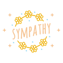 Design PNG E SVG De Curso De Sentimento De Palavra De Simpatia Para ...