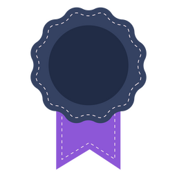 Badge Flat Purple And Blue PNG & SVG Design For T-Shirts