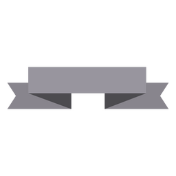 Grey Ribbon Flat PNG & SVG Design For T-Shirts