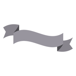 Grey Ribbon Flat Colorful PNG & SVG Design For T-Shirts