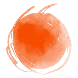Diseño PNG Y SVG De Círculo Naranja Acuarela Para Camisetas