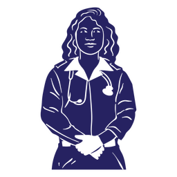 Doctor Cut Out Woman PNG & SVG Design For T-Shirts