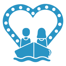 Love Boat Cut Out Blue Circus Icons PNG & SVG Design For T-Shirts