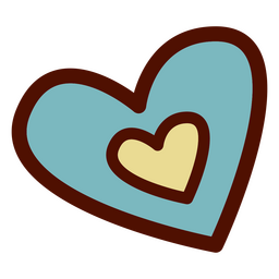 Diseño PNG Y SVG De Dibujo De Corazón Azul Para Camisetas