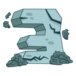 Number Three Out Of Stone PNG & SVG Design For T-Shirts