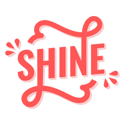 Curved Red Minimalist Lettering PNG & SVG Design For T-Shirts