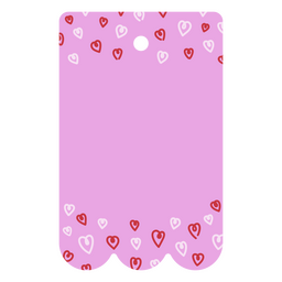 Design PNG E SVG De Etiqueta Roxa Do Dia Dos Namorados Para Camisetas