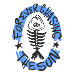Forever Chasing The Sun Badge PNG & SVG Design For T-Shirts