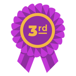 Purple Competition Ribbon PNG & SVG Design For T-Shirts