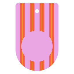 Purple Label With Striped Patterns PNG & SVG Design For T-Shirts