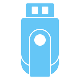 Blue Usb Flash Drive PNG & SVG Design For T-Shirts
