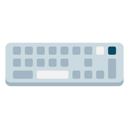 Gray Computer Keyboard PNG & SVG Design For T-Shirts