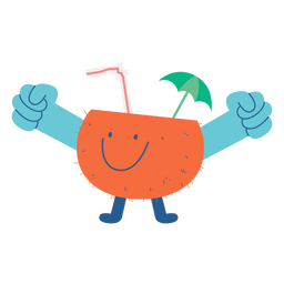 Cartoon Funny Coco Drink PNG & SVG Design For T-Shirts