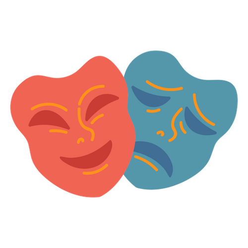 Drama Masks Happy And Sad