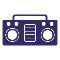 Blaues Boombox-Symbol PNG- Und SVG-Design Für T-Shirts