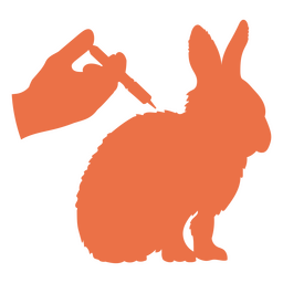 Rabbit Is Being Injected With A Syringe PNG & SVG Design For T-Shirts