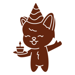 Partying Cat PNG & SVG Design For T-Shirts