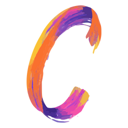 Colorful Letter C PNG & SVG Design For T-Shirts