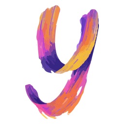 The Letter Y Painted In Bright Colors PNG & SVG Design For T-Shirts