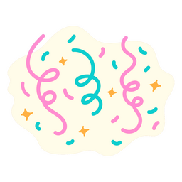 Pastel Birthday Confetti PNG & SVG Design For T-Shirts